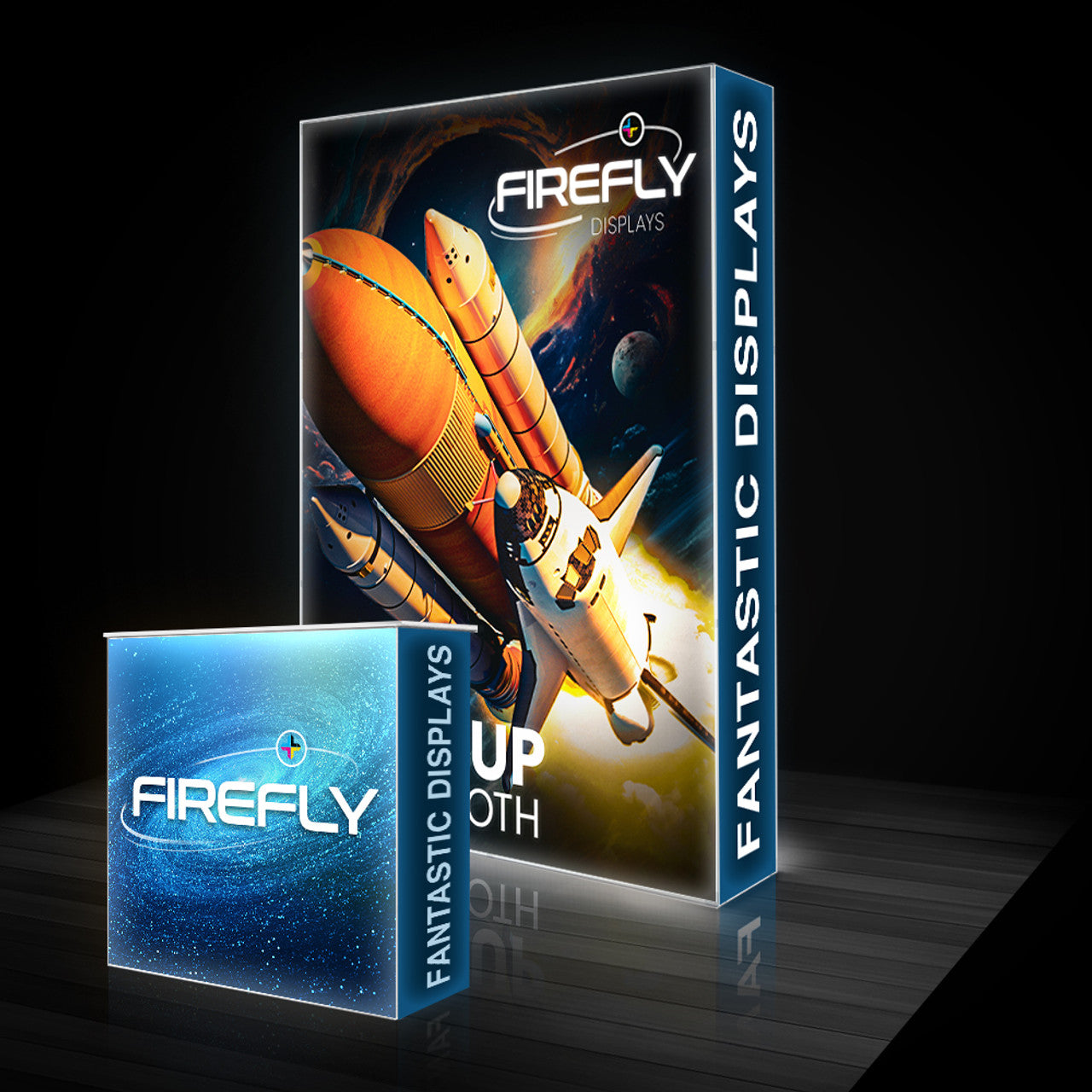 5ft. Firefly Backlit Trade Show Display – Fantastic Displays