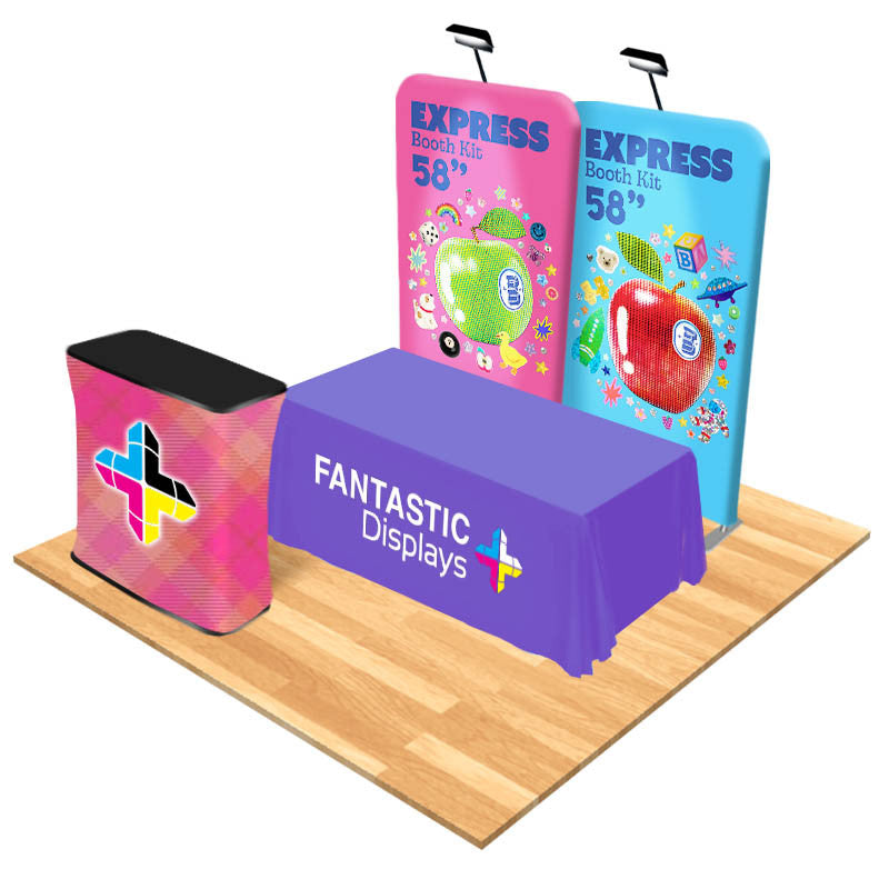 Express Trade Show Booth Display Package (D) – Fantastic Displays